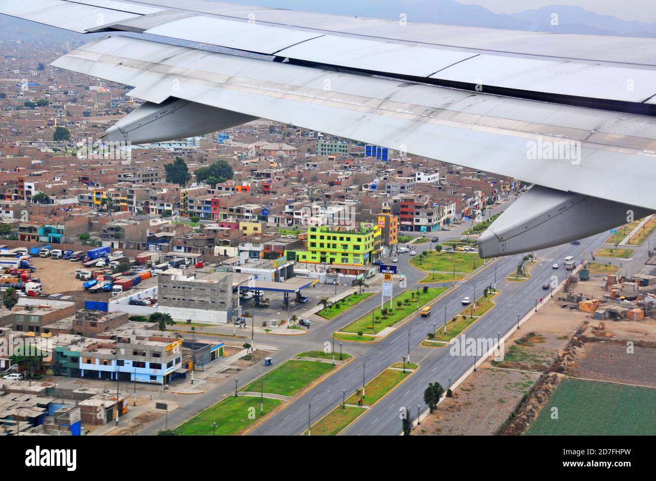 airplane landing in Lima, Peru Stock Photo - Alamy