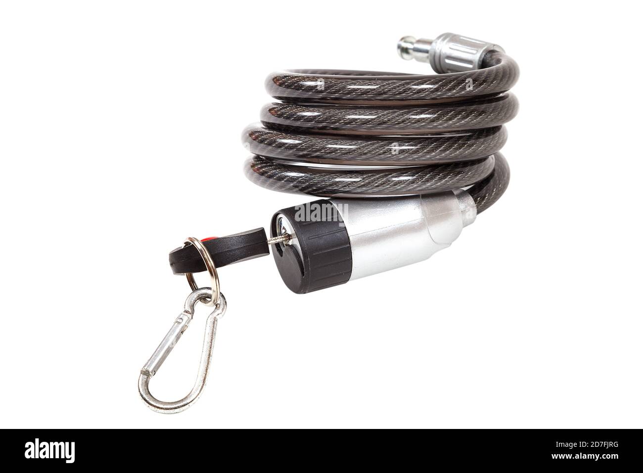 Bicycle lock isolated on white background Stock Photo - Alamy