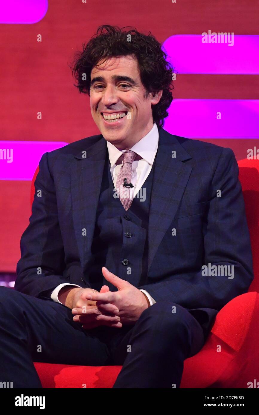EDITORIAL USE ONLY Stephen Mangan during the filming for the Graham ...