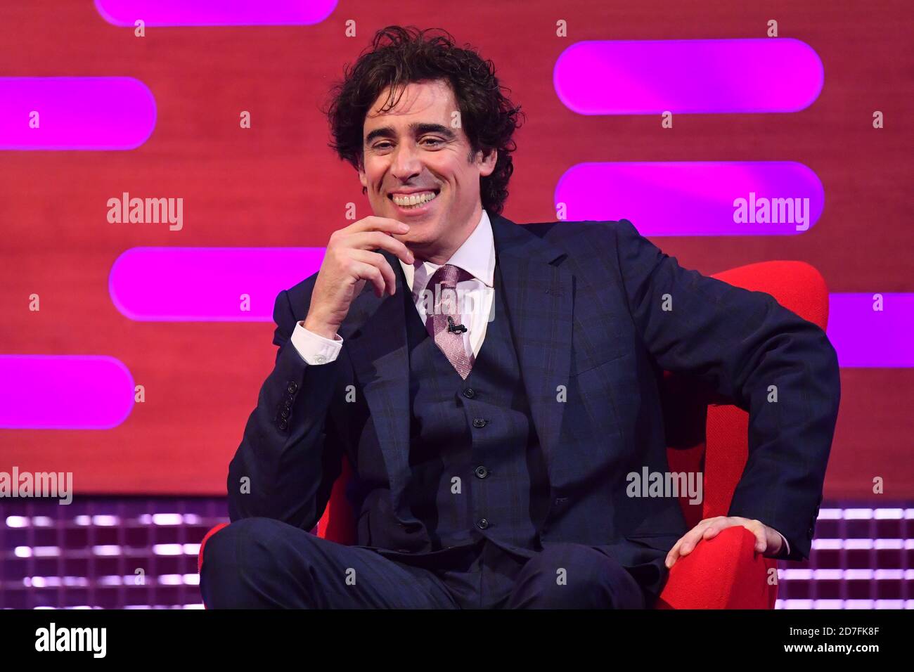 EDITORIAL USE ONLY Stephen Mangan during the filming for the Graham ...