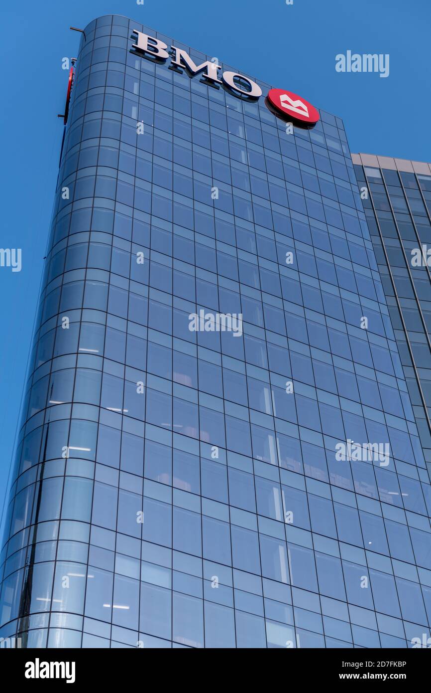 Milwaukee, WI - 22 September 2020: A skyscraper that is home to BMO ...