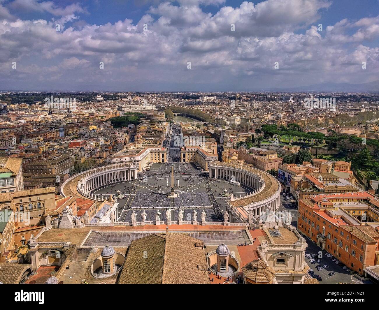 Aerial view of the vatican hi-res stock photography and images - Alamy