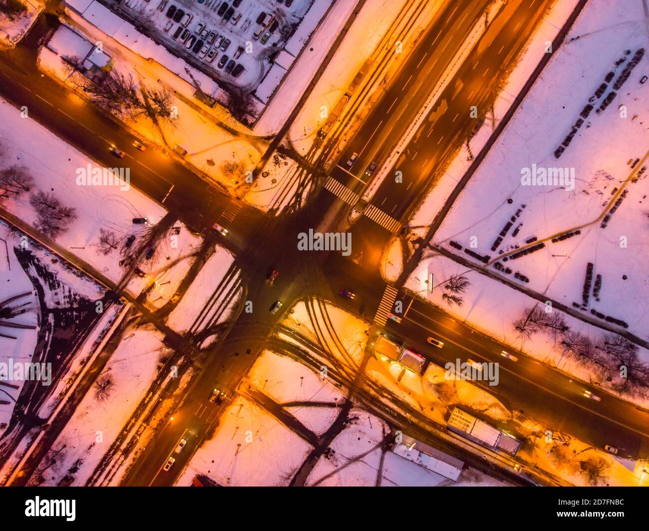 Aerial intersection view hi-res stock photography and images - Alamy