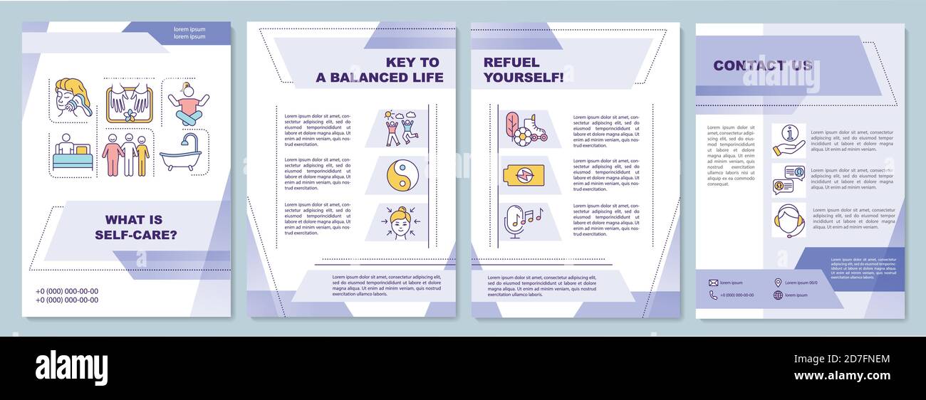 What is self care brochure template Stock Vector Image & Art - Alamy