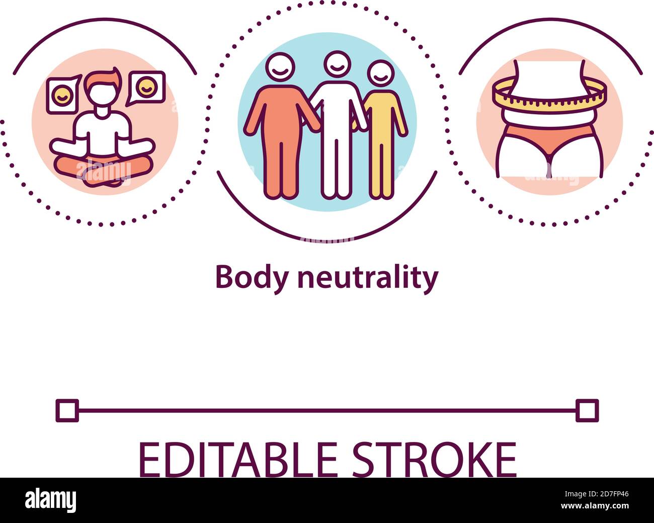 Body neutrality Stock Vector Images - Alamy