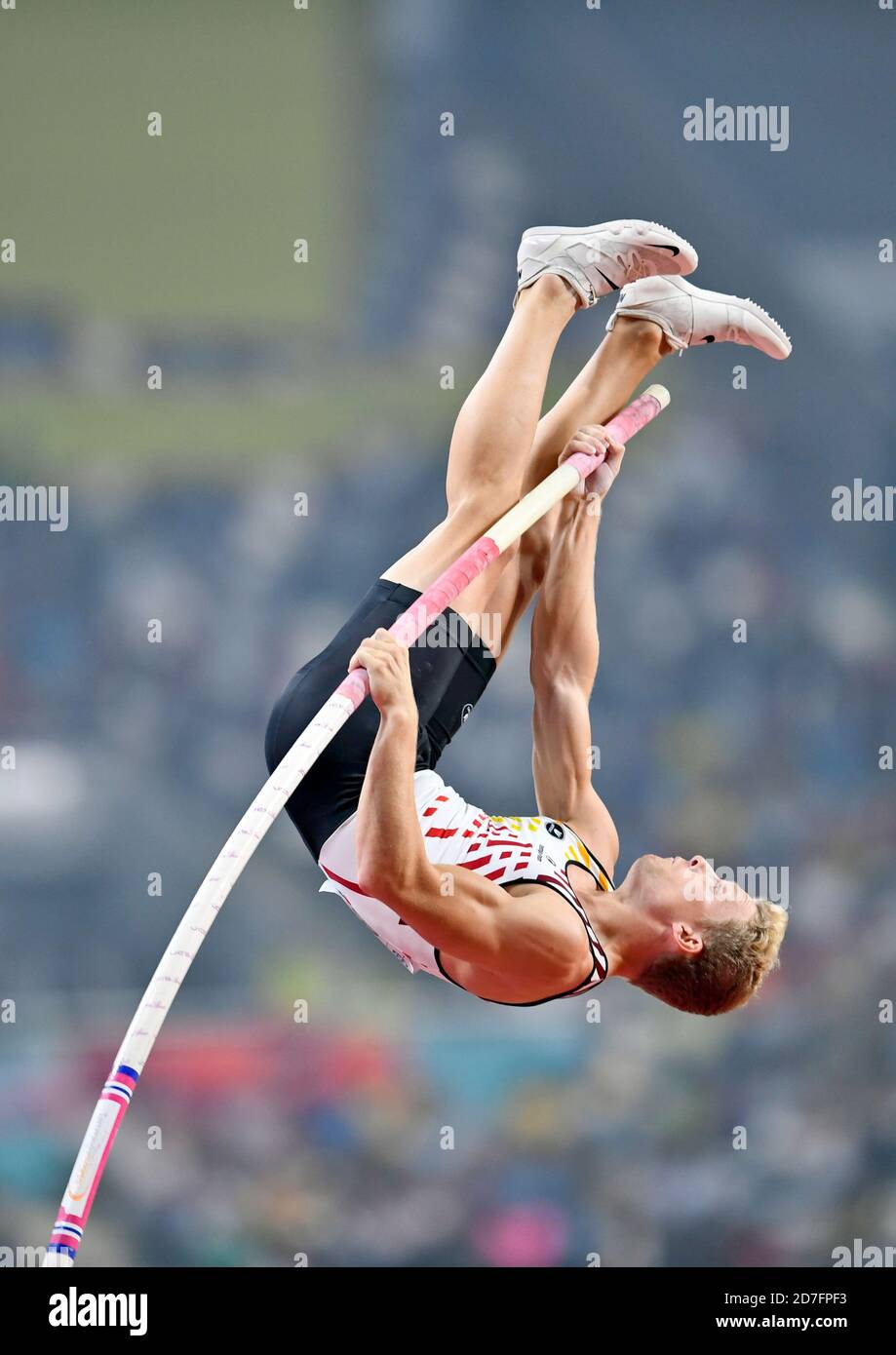 Ben Broeders (Belgium). Pole Vault Men Silver Medal. IAAF World ...