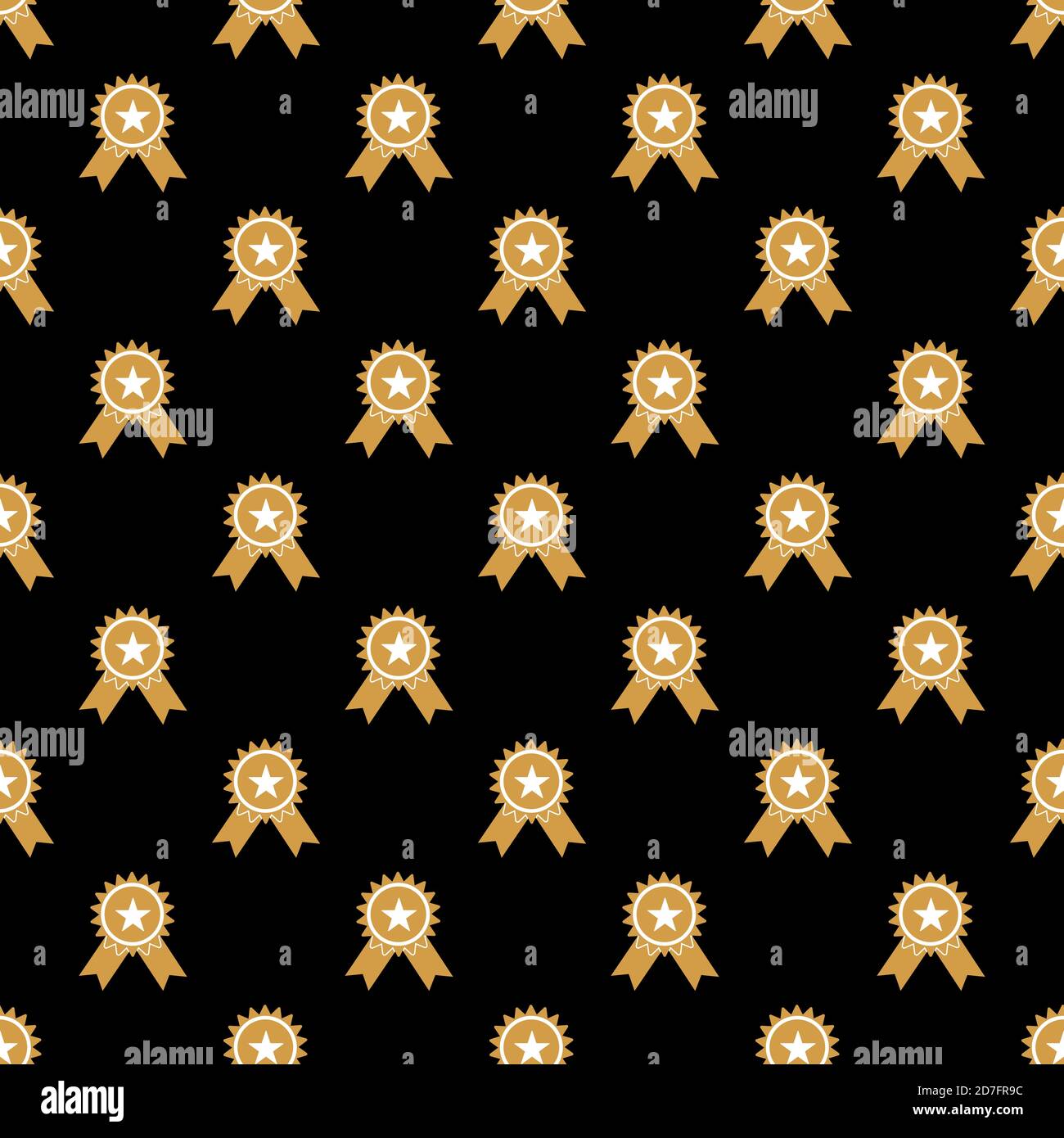 Seamless pattern with gold, silver and bronze medal for simple ...