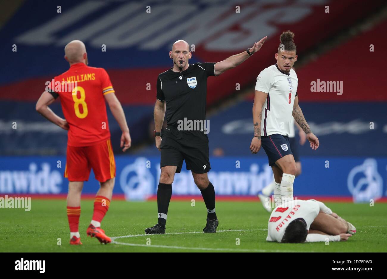 Referee Bobby Madden during the international friendly match at Wembley ...