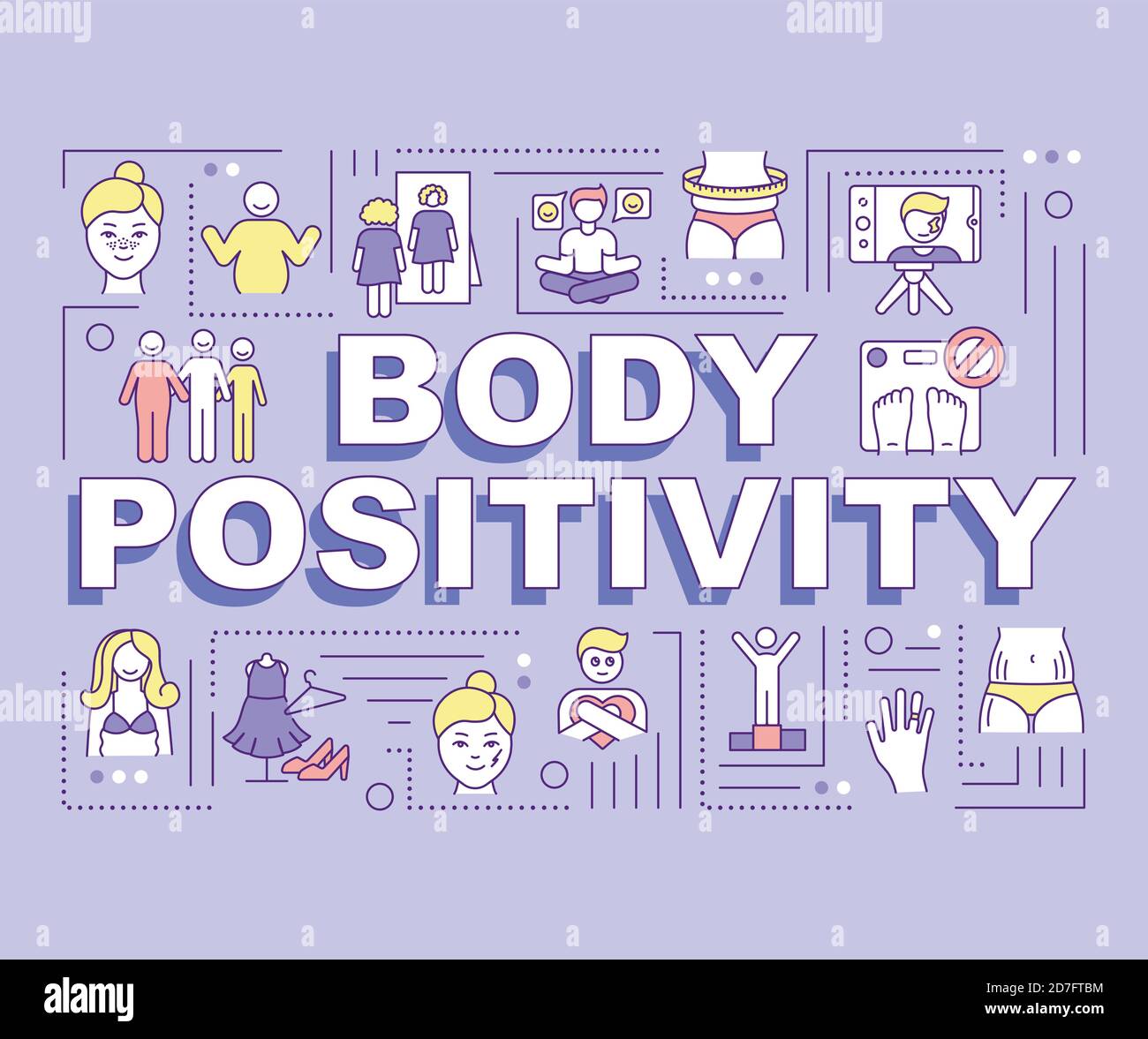 Body positivity word concepts banner Stock Vector Image & Art - Alamy