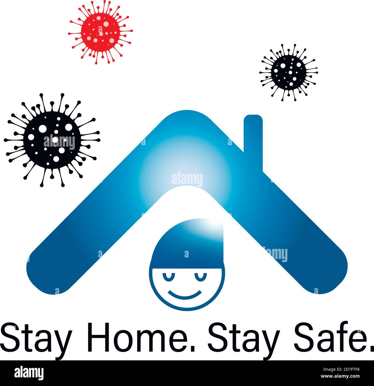 Corona virus written in typography poster design.Save planet from ...