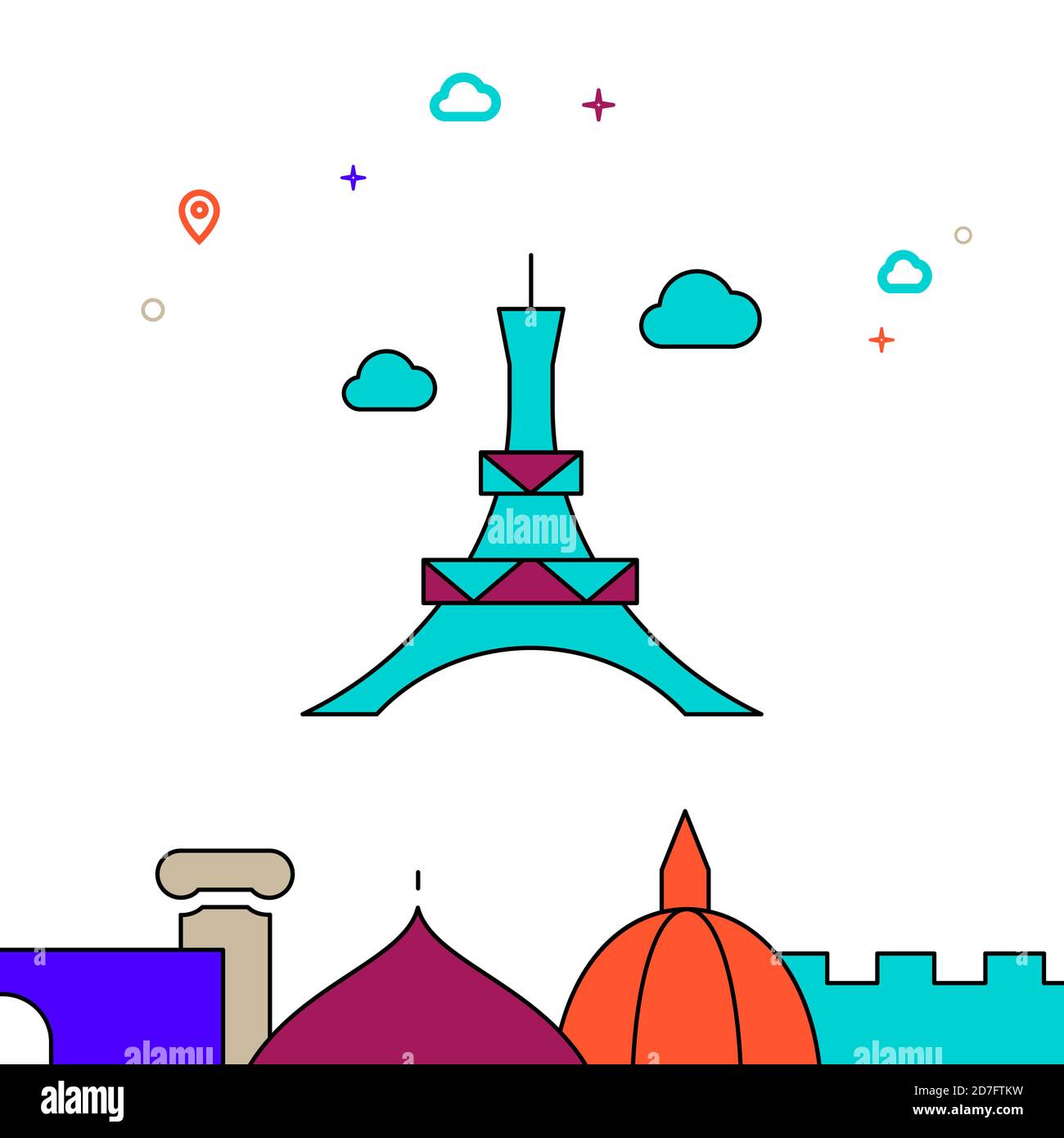 School paris Stock Vector Images - Alamy