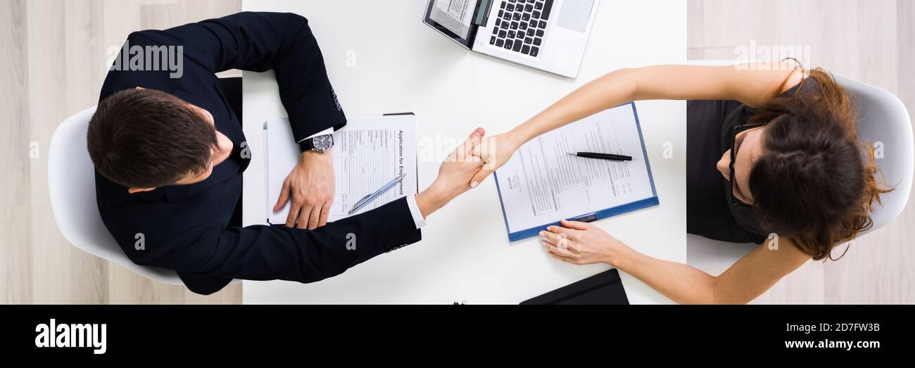 Corporate Job Interview And Employment. HR Recruiting Stock Photo - Alamy