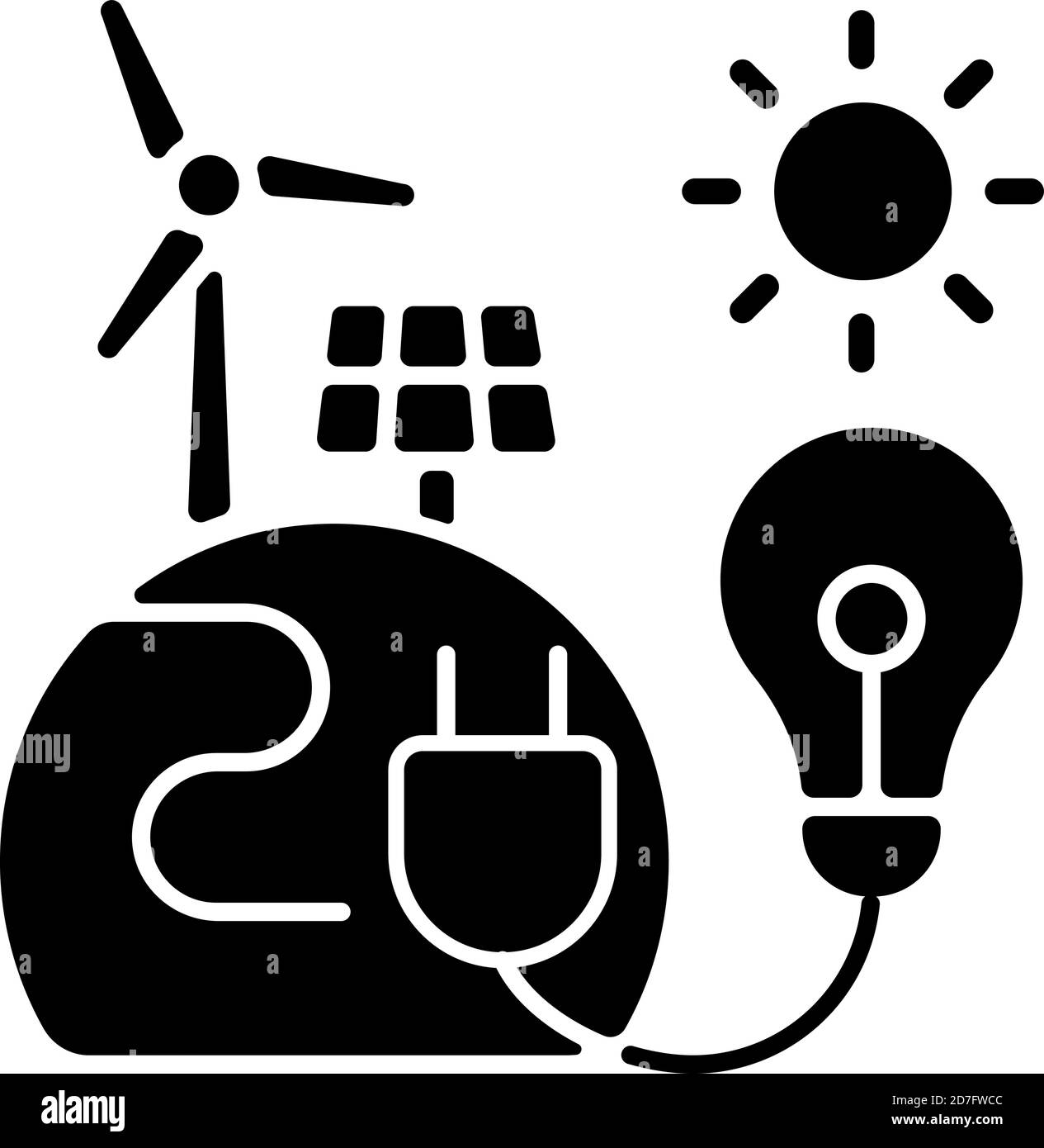 Energy sector black glyph icon Stock Vector Image & Art - Alamy