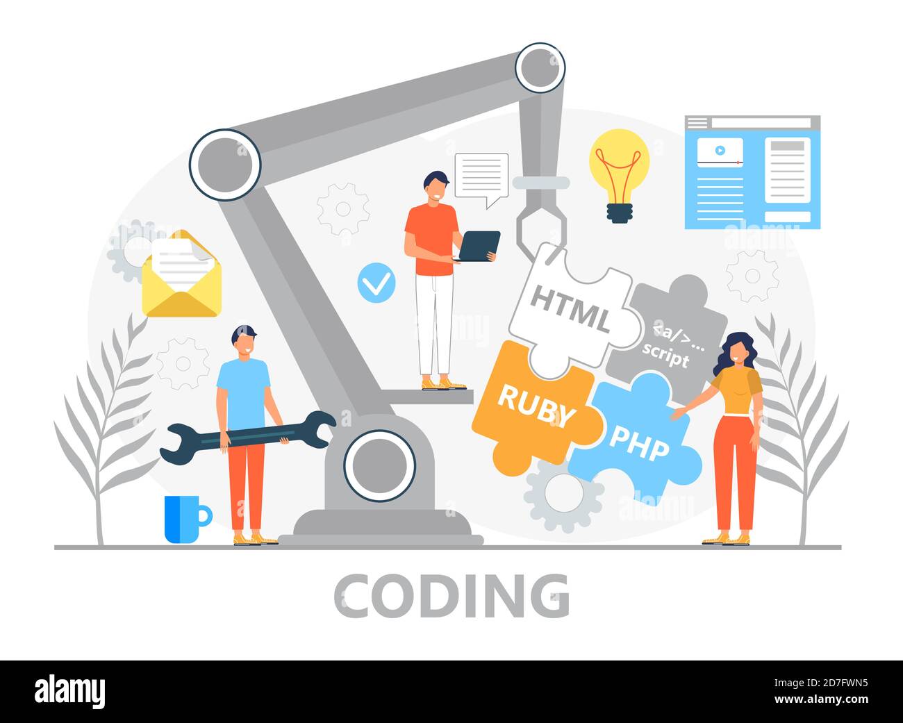 Software developer using ai Stock Vector Images - Alamy