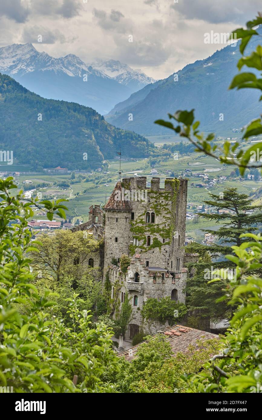 Old castle in the mountains. Castle ruins in South Tirol, Italy ...