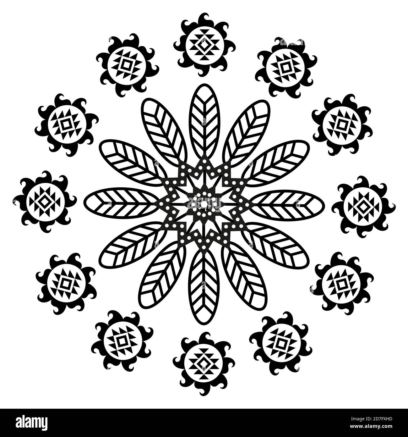 Indigenous flower Stock Vector Images - Alamy