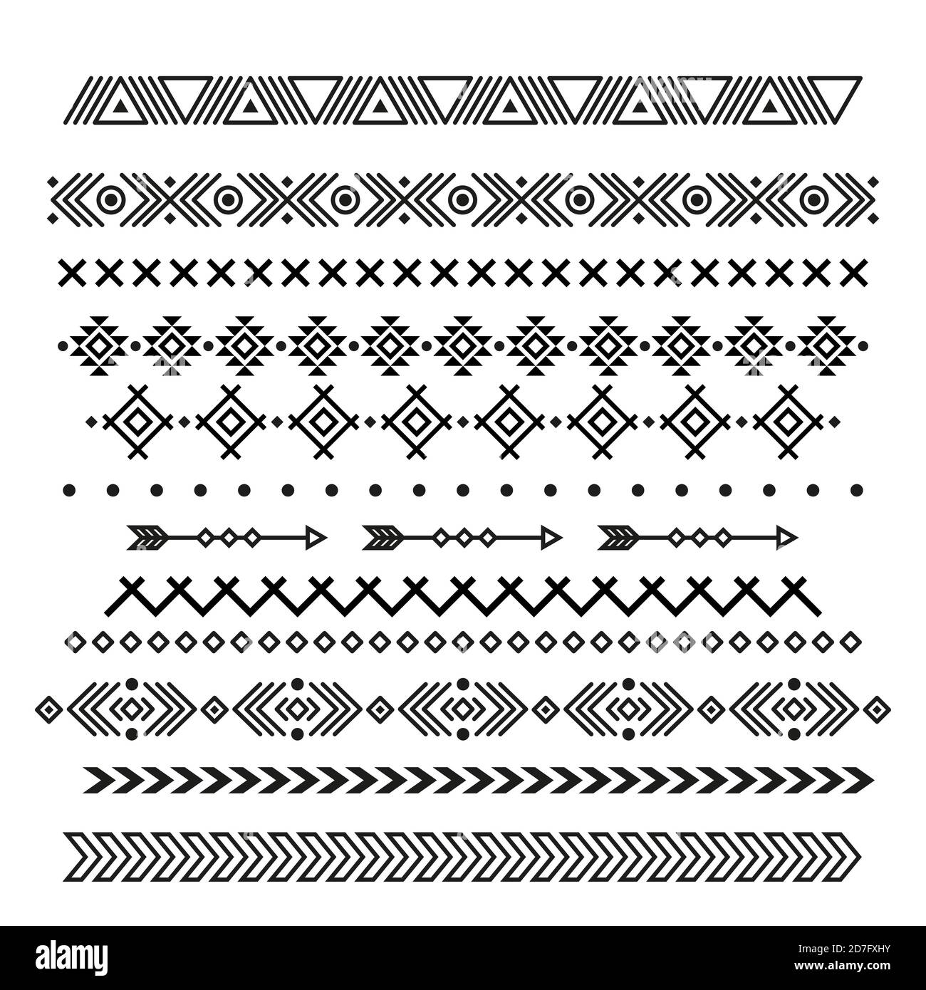 Abstract geometric American ethnic indigenous art pattern Stock Vector ...