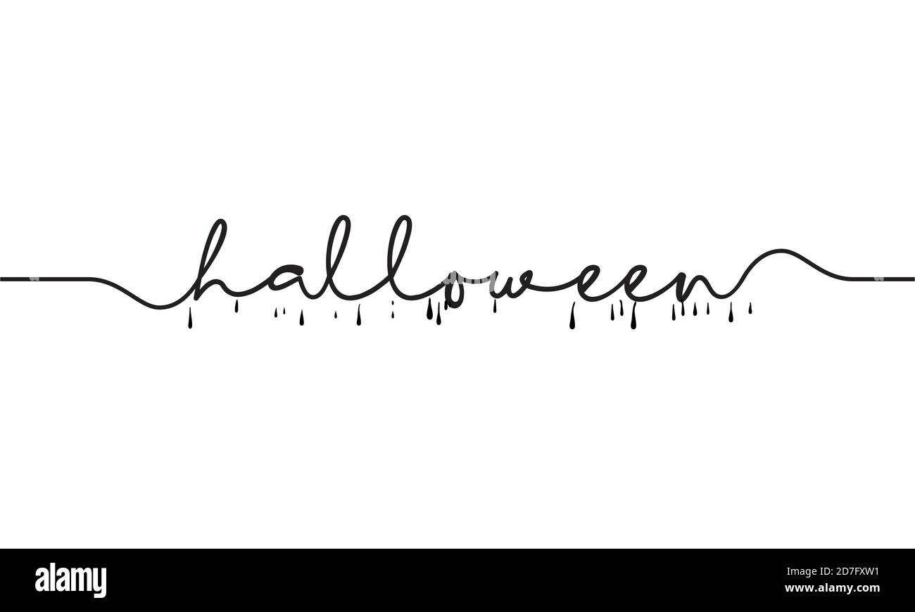 halloween text with blood design vector illustration Stock Vector Image ...