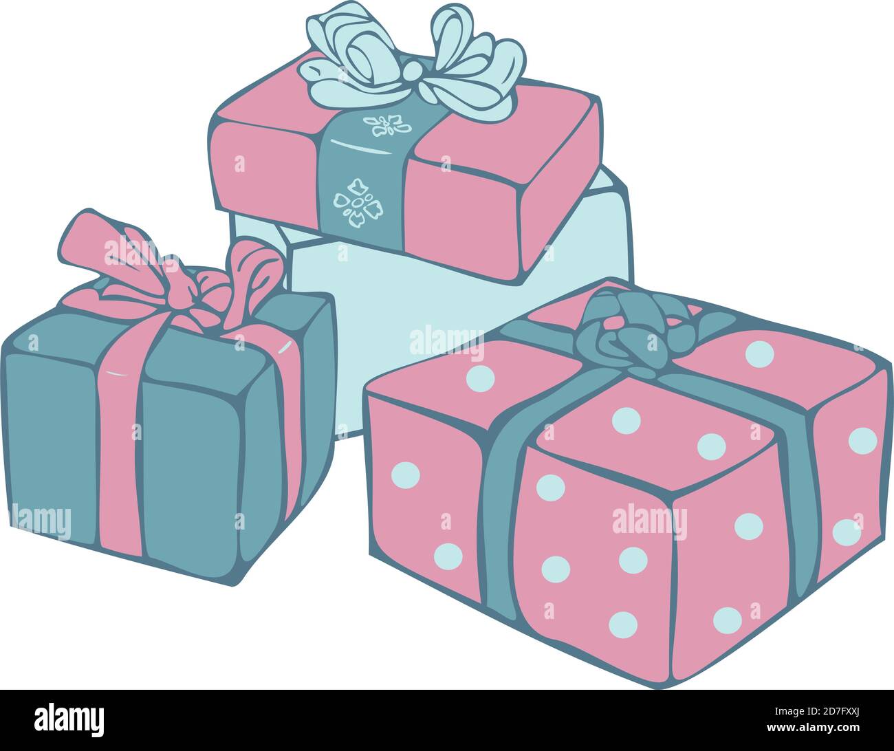 Christmas post boxes Stock Vector Images - Alamy