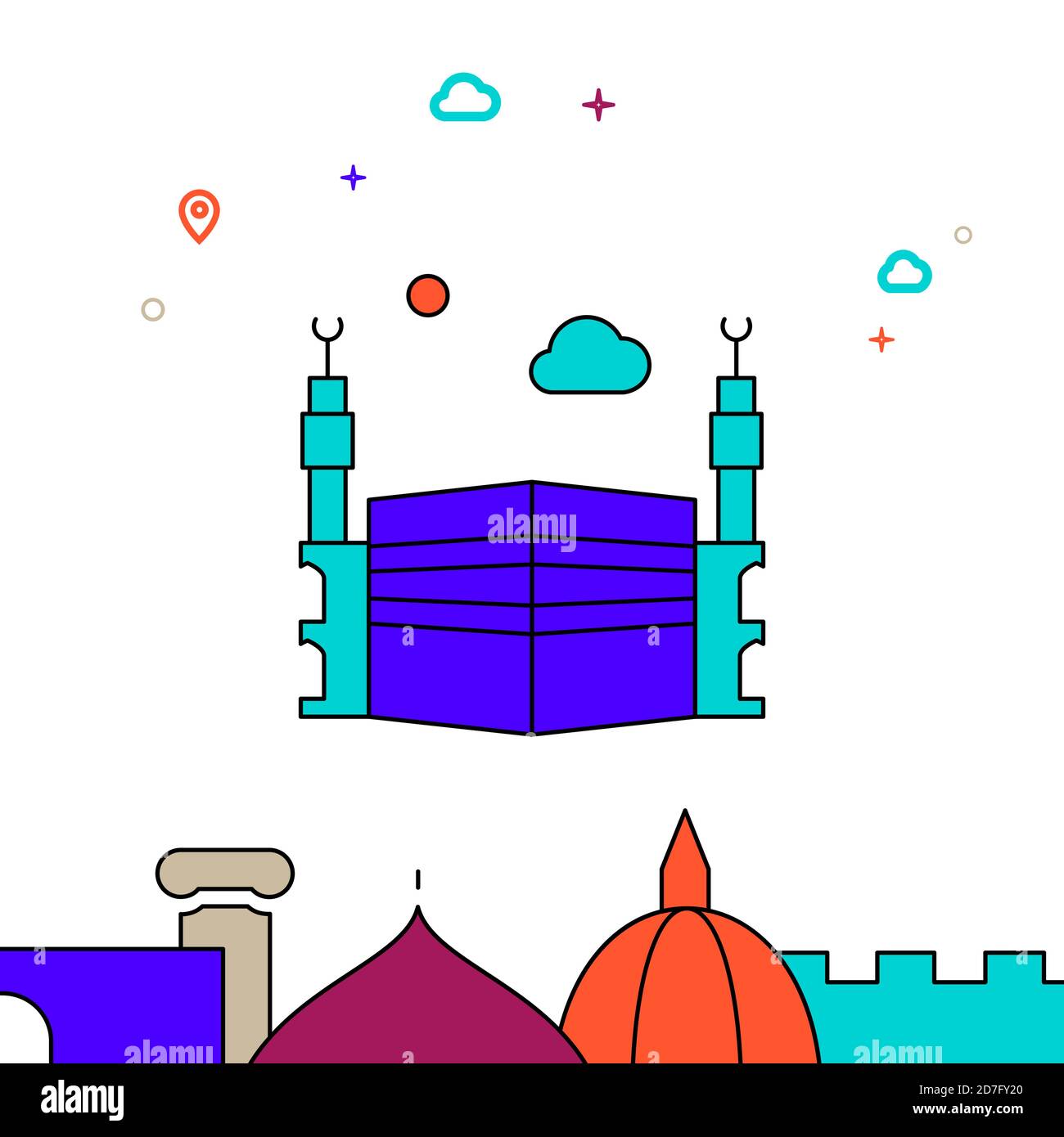 School of mecca Stock Vector Images - Alamy