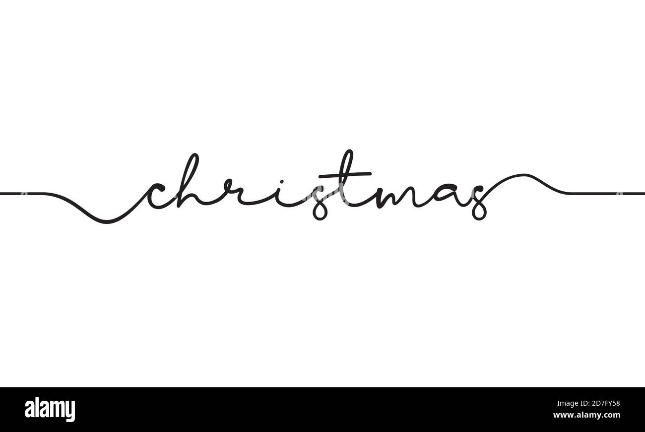 christmas hand lettering on white background Stock Vector Image & Art ...