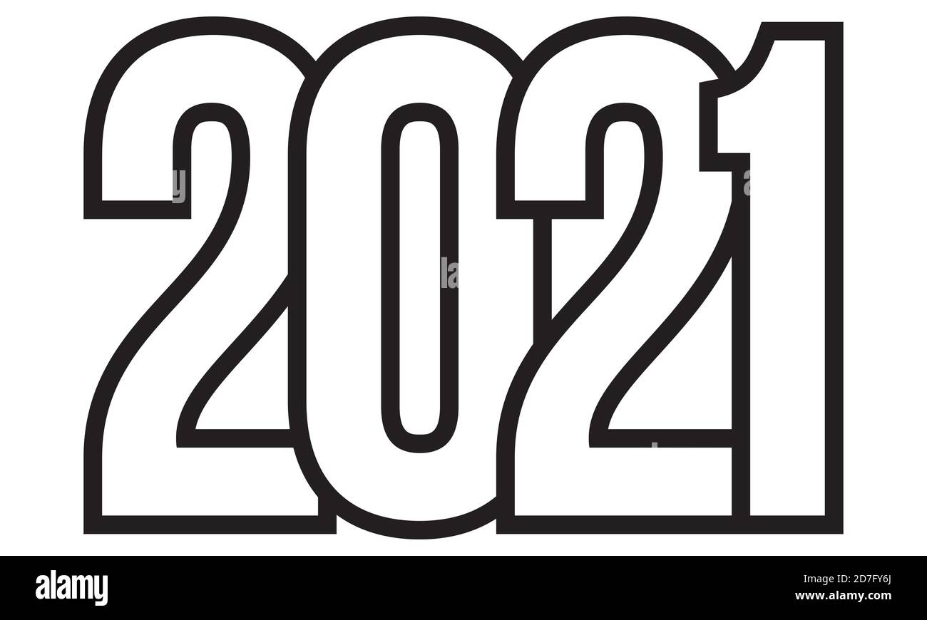 line icon 2021 on white background Stock Vector Image & Art - Alamy