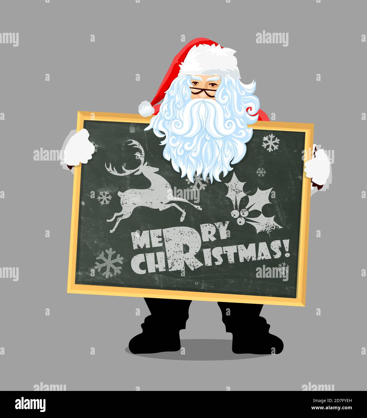 Congratulations from Santa Claus. New Year's greetings. Merry Christmas ...