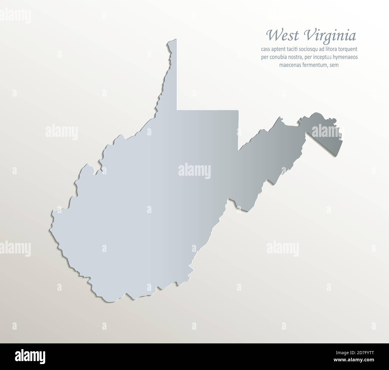 Us state west virginia map vector vectors hi-res stock photography and ...