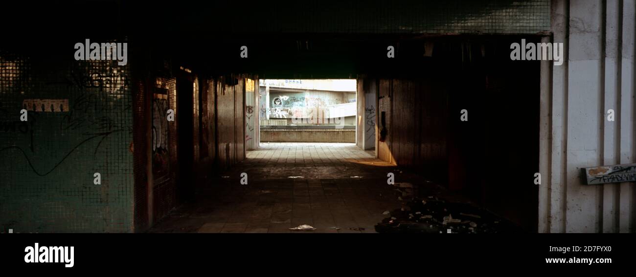 Pedestrian subway under highway, Prague Stock Photo - Alamy