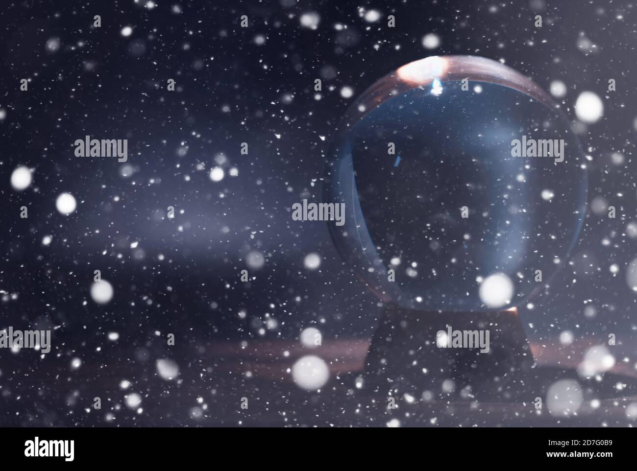 Crystal ball predict the fate. Guessing for the future Stock Photo - Alamy