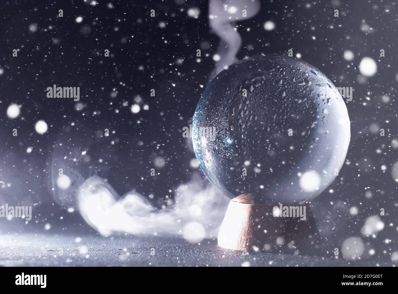 Crystal ball predict the fate. Guessing for the future Stock Photo - Alamy