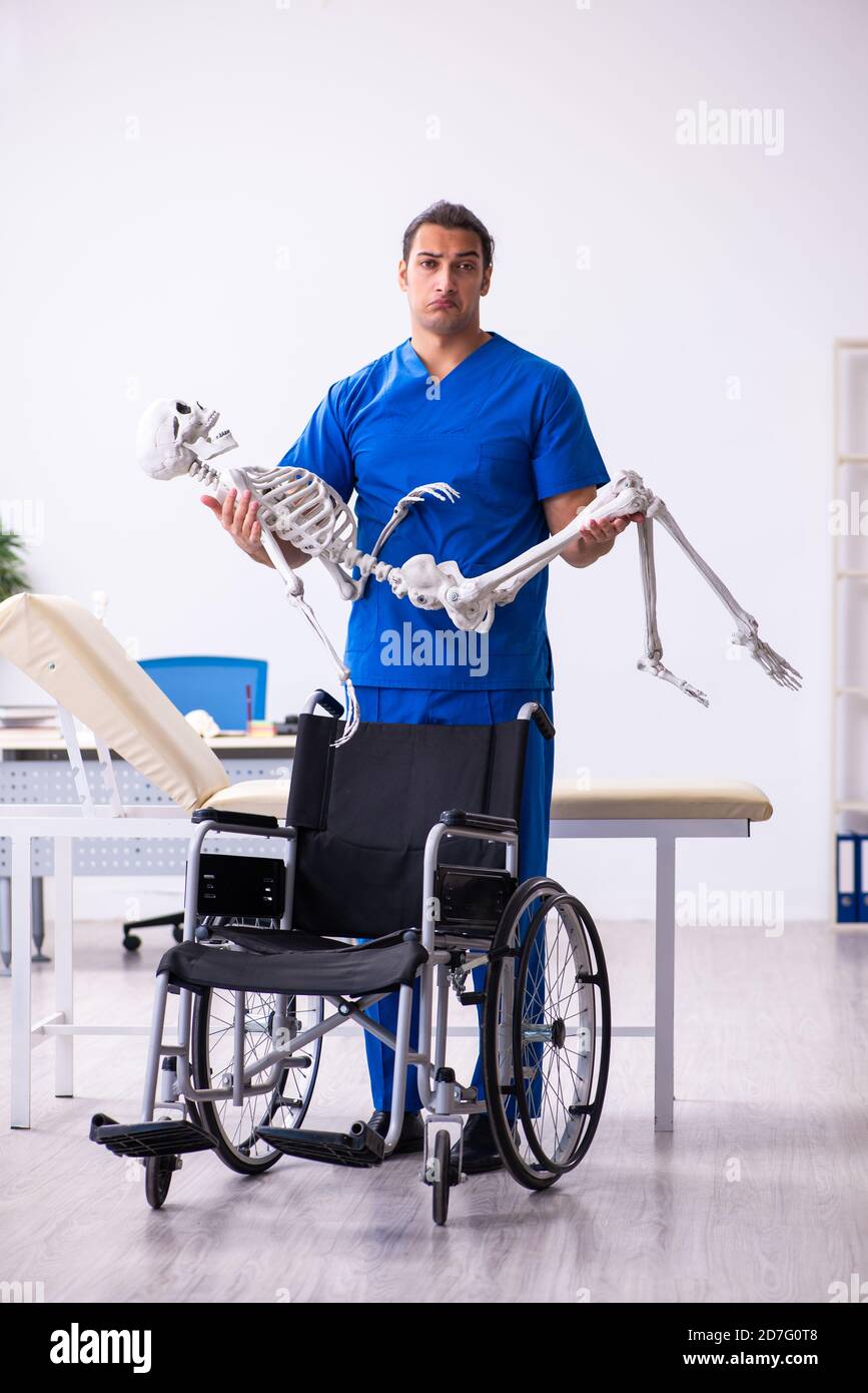 Skeleton in wheelchair hi-res stock photography and images - Alamy