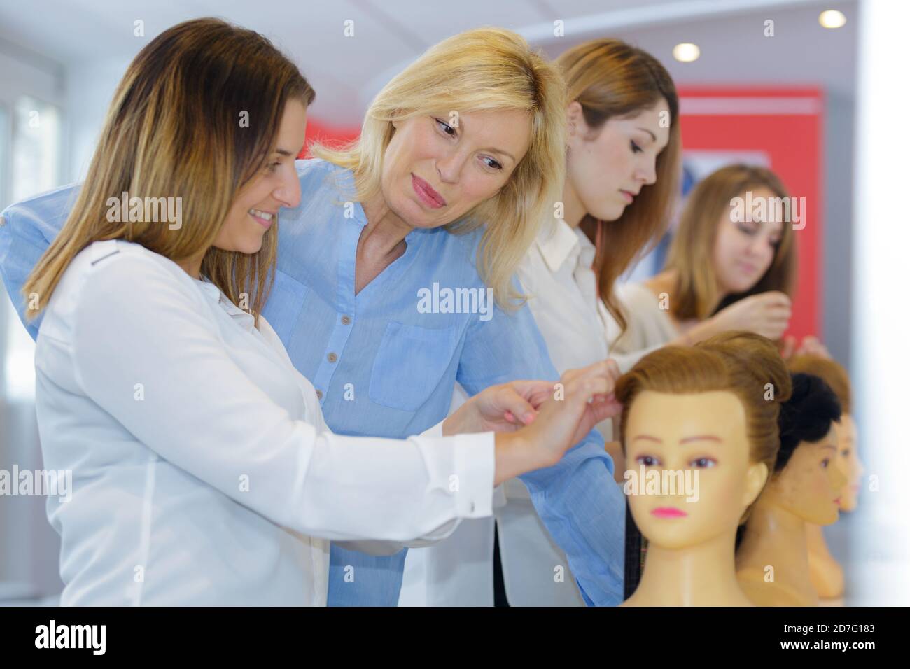 student training on a dummy Stock Photo - Alamy