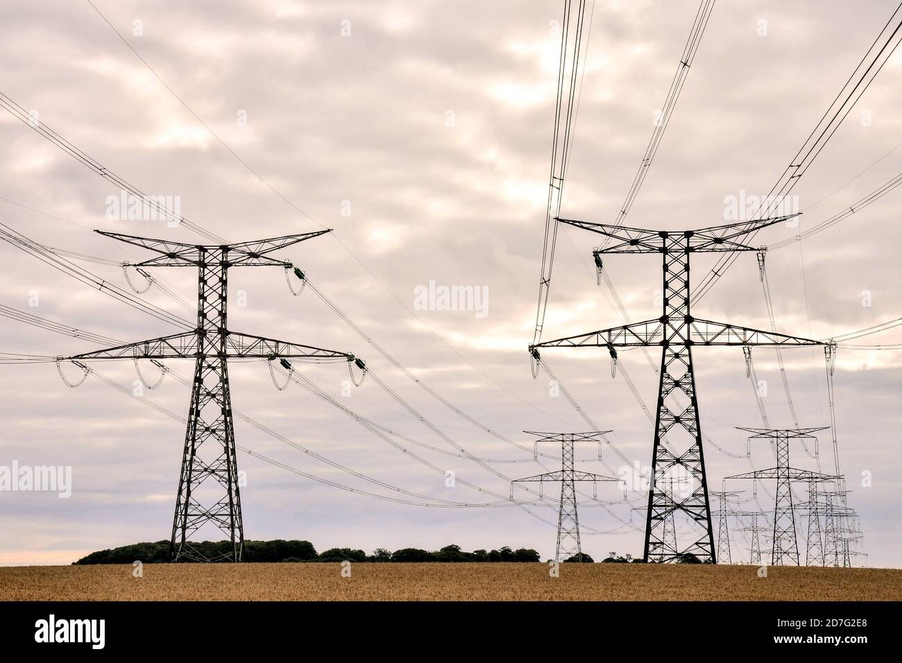 Electricity Pylon Pole Stock Photo - Alamy