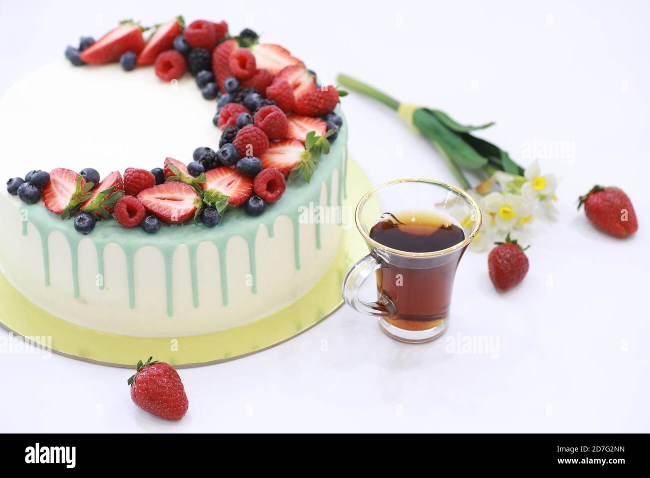 Confectionery flavored cakes for a holiday and a normal breakfast Stock ...