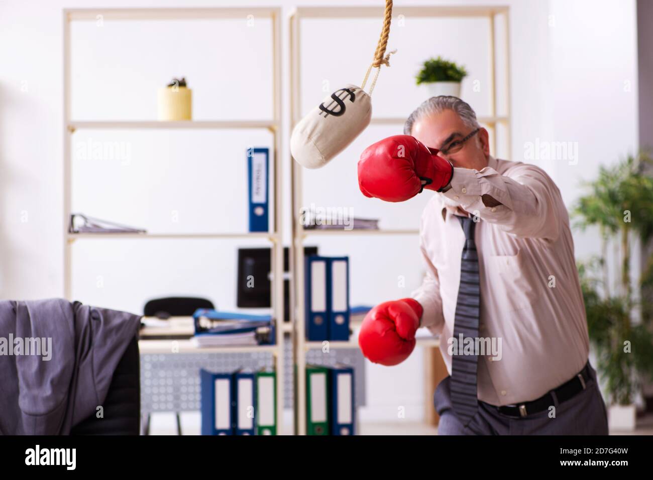 Angry aged corporate man hi-res stock photography and images - Alamy