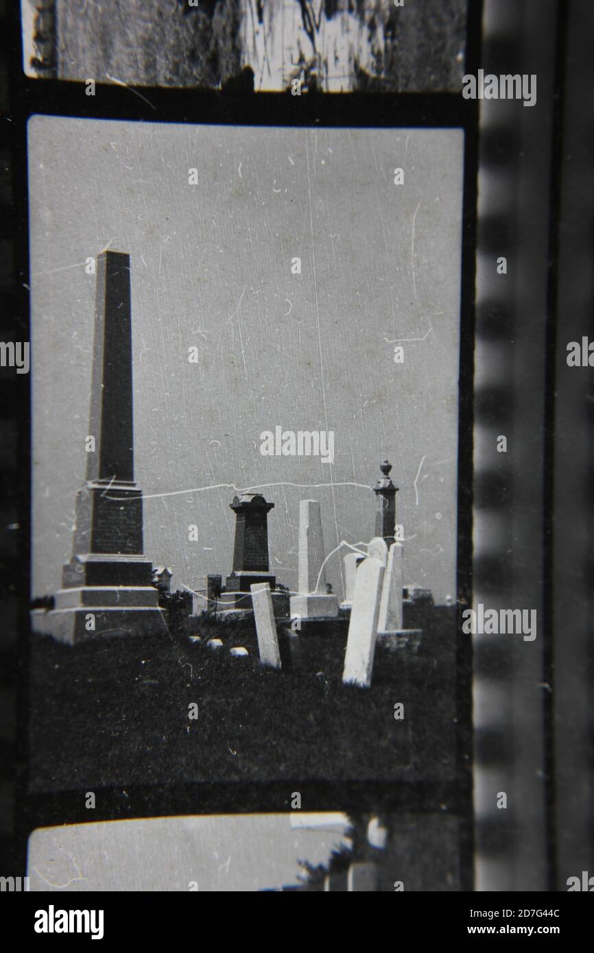 Fine 1970s black and white photography of a cemetery full of ...