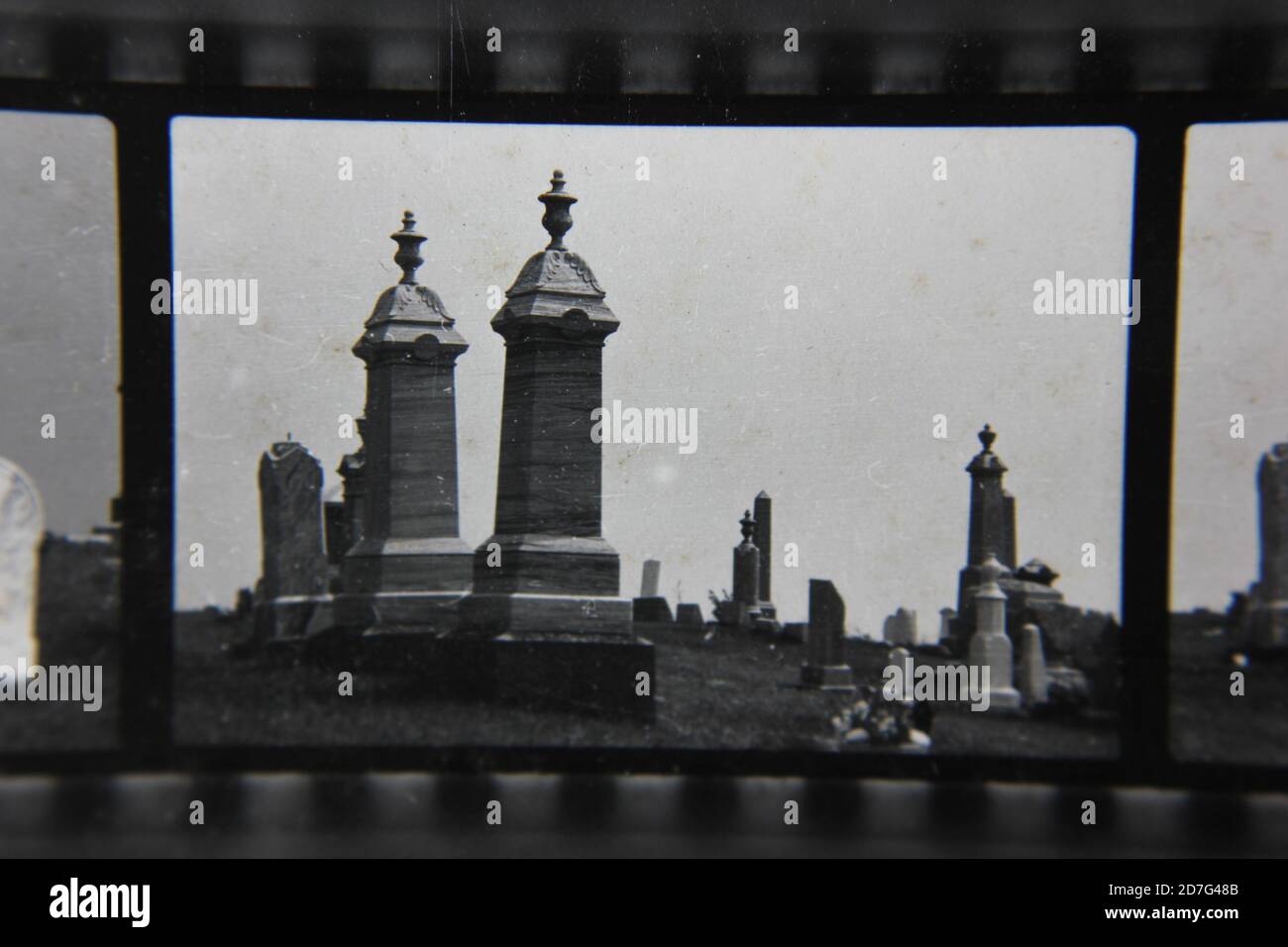 Fine 1970s black and white photography of a cemetery full of ...