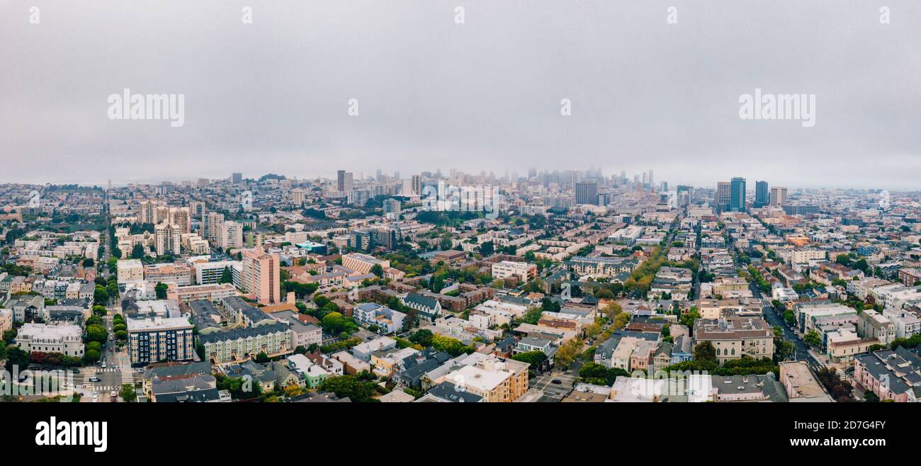 Aerial shot of a cityscape Stock Photo - Alamy