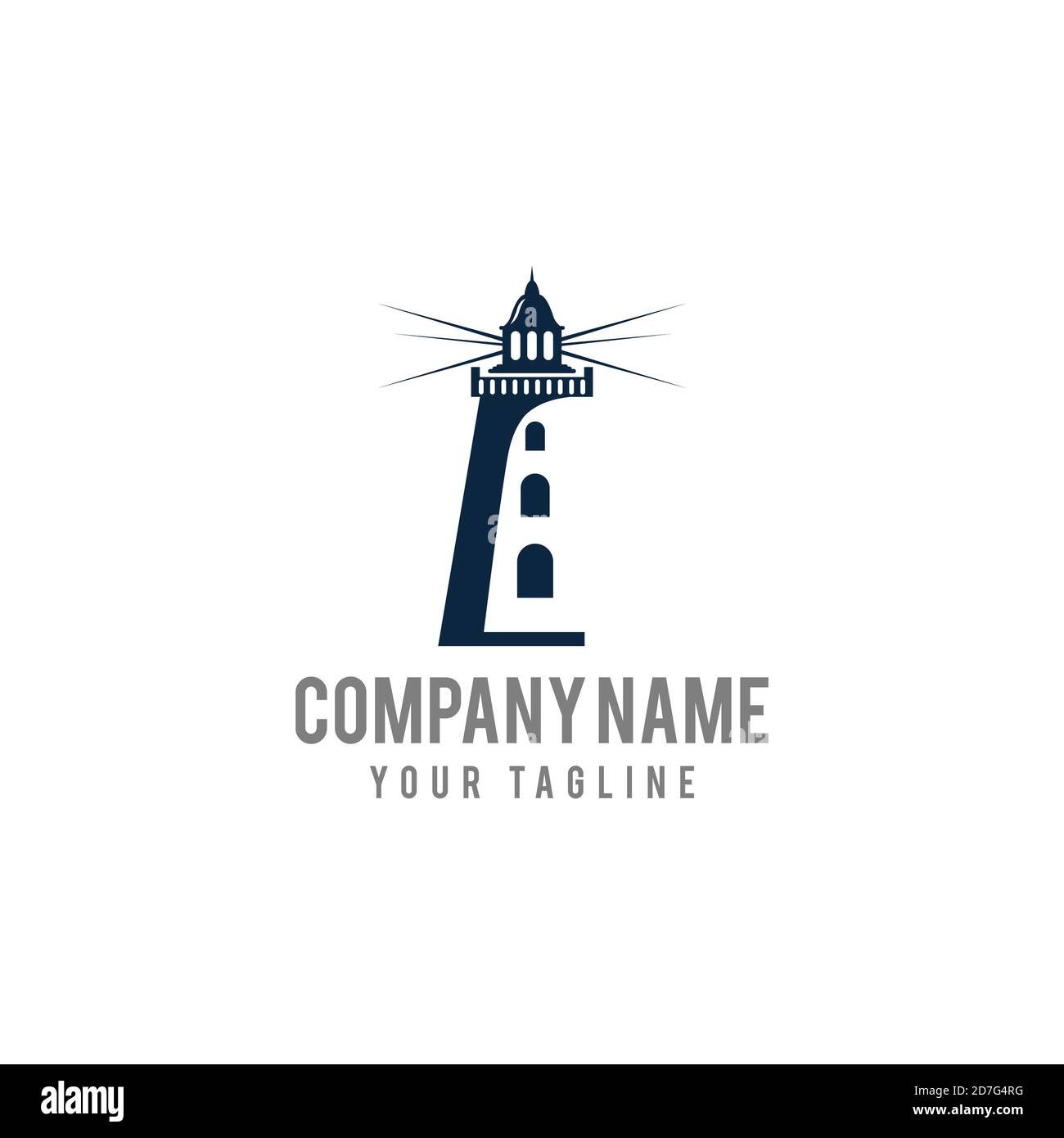 Beacon logo vector design template,lighthouse securuty logo icon vector ...