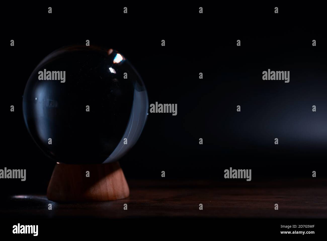 Crystal ball predict the fate. Guessing for the future Stock Photo - Alamy