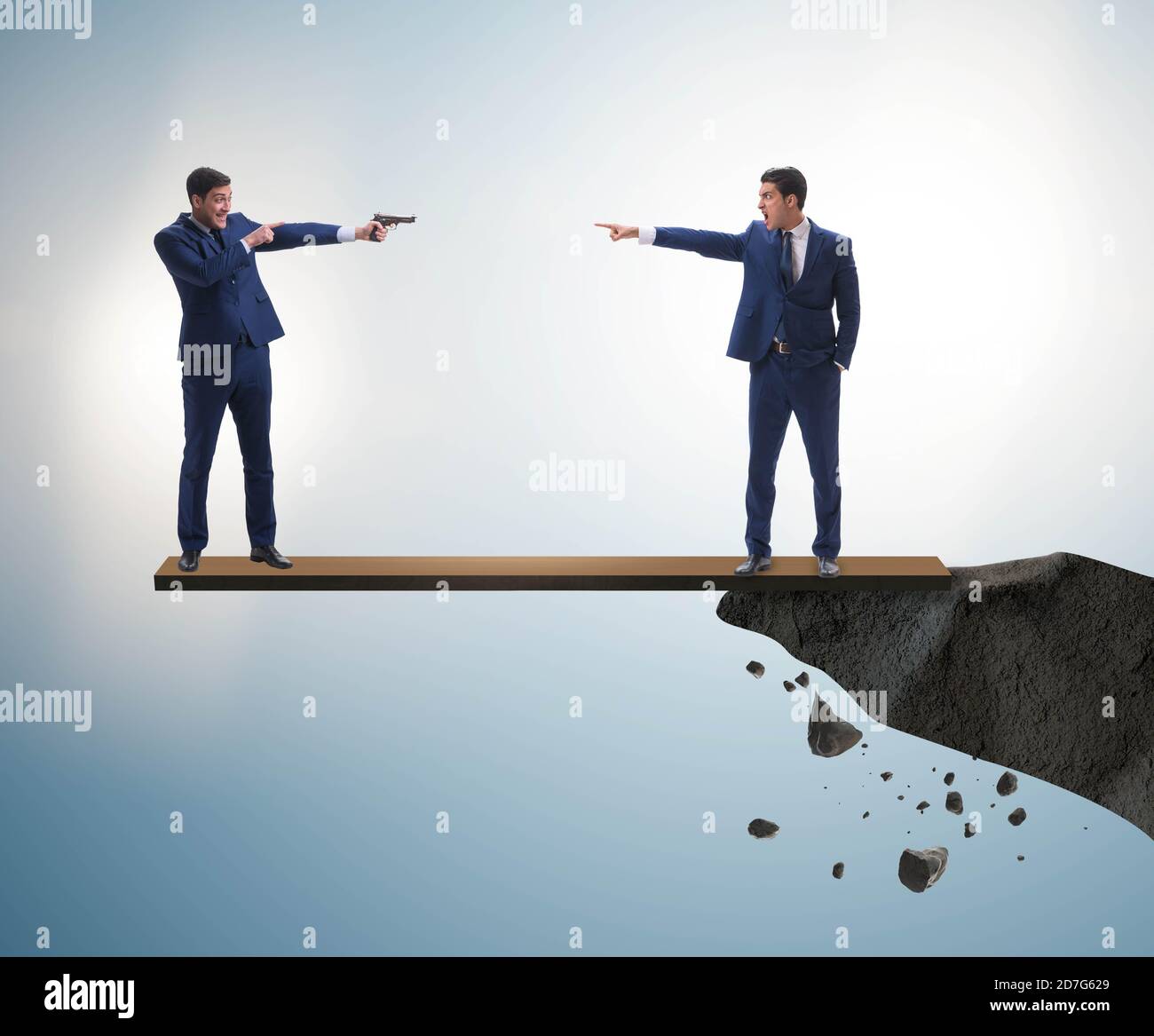 The partnership and teamwork concept with two businessmen Stock Photo ...