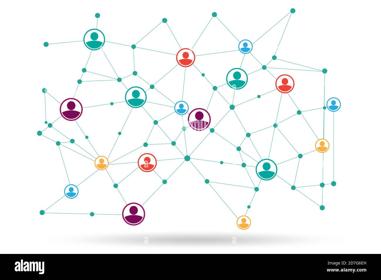 Social network concept with the people connecting Stock Photo - Alamy