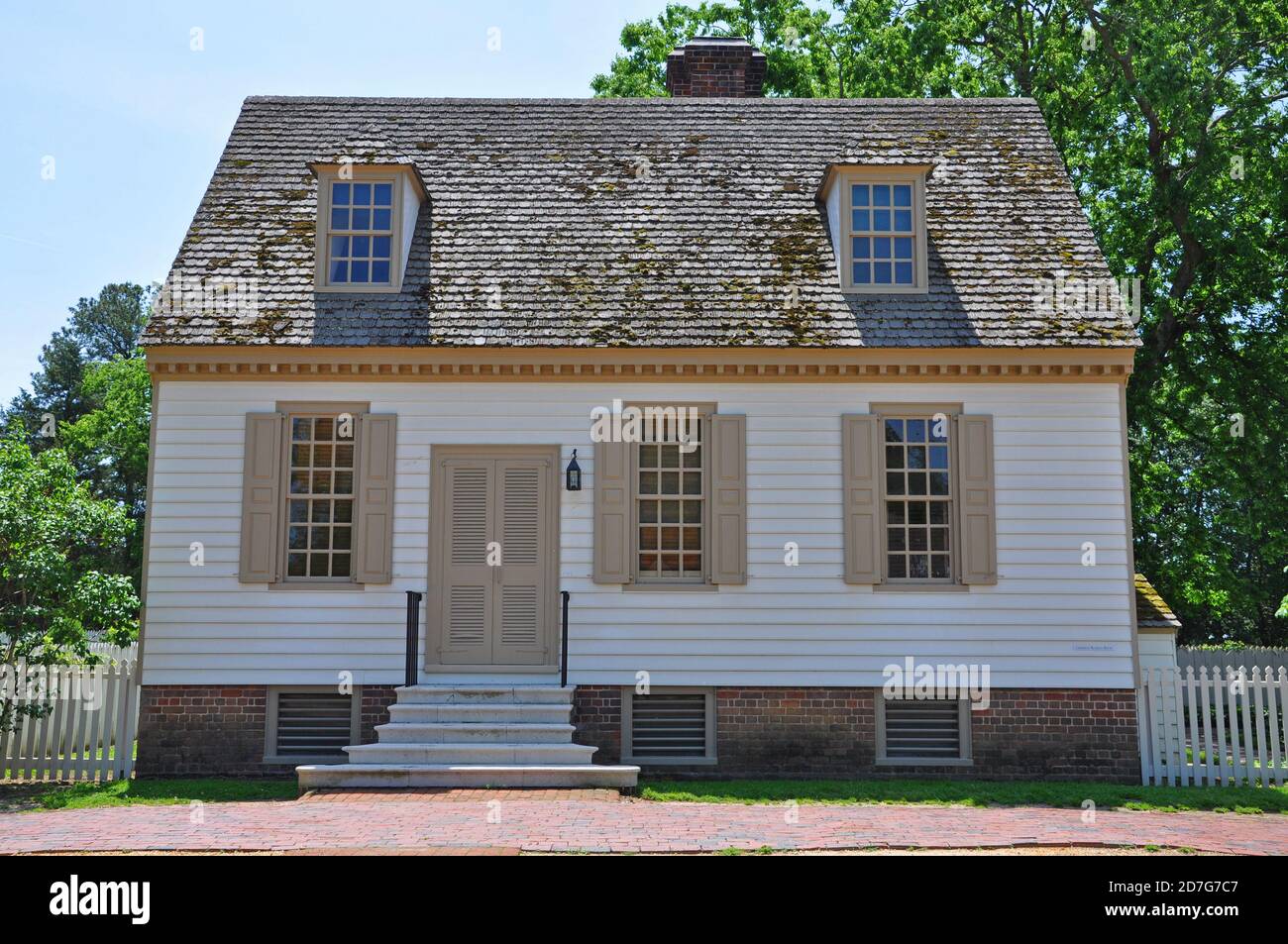 Antique House in Colonial Williamsburg, Virginia VA, USA Stock Photo ...