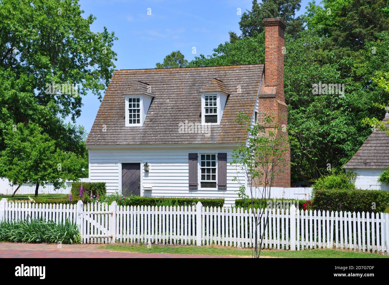 Antique House in Colonial Williamsburg, Virginia VA, USA Stock Photo ...