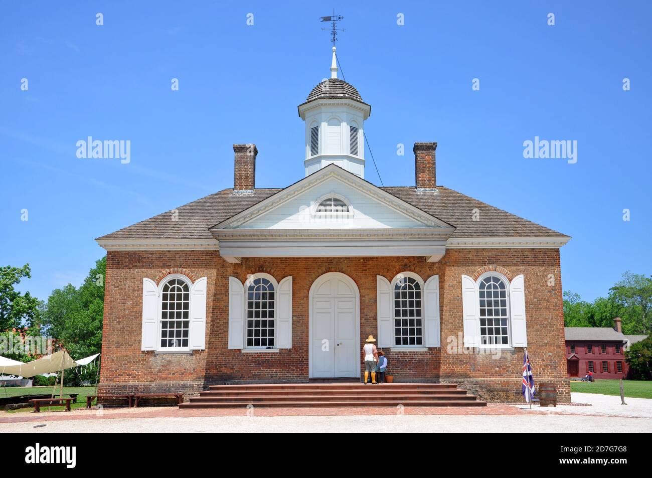 Courthouse of British Colony inside Williamsburg Historic District in ...