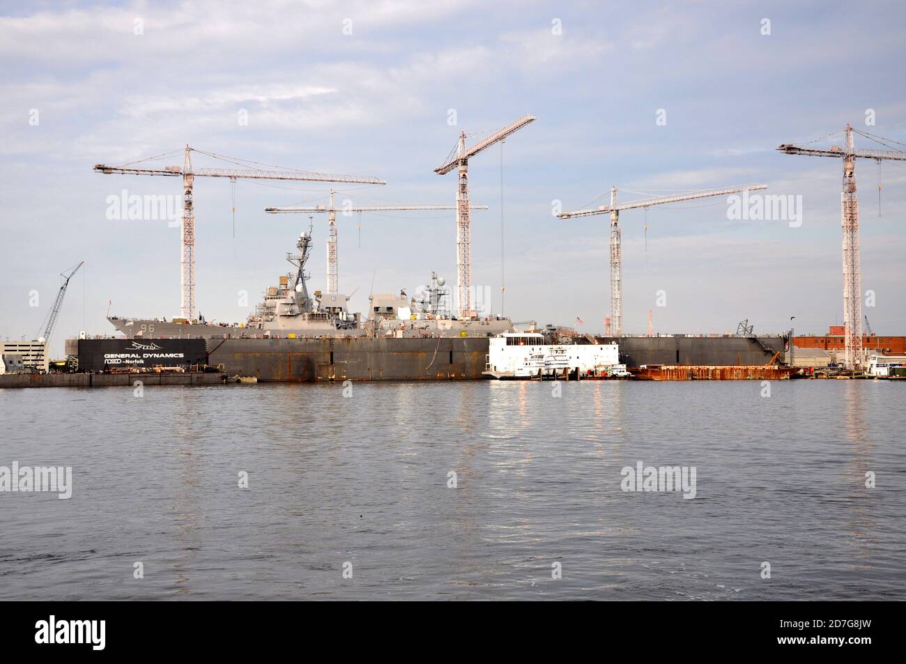 USS Bainbridge (DDG-96) Guided Missile Destroyer in Naval Station ...