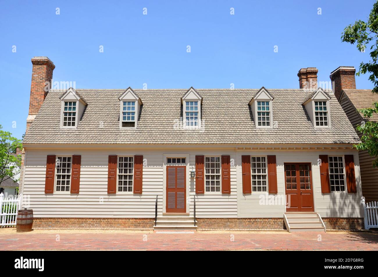 Antique House in Colonial Williamsburg, Virginia VA, USA Stock Photo ...
