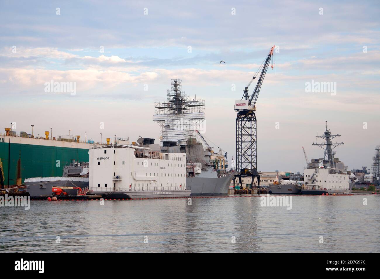 USS Bainbridge (DDG-96) Guided Missile Destroyer in Naval Station ...