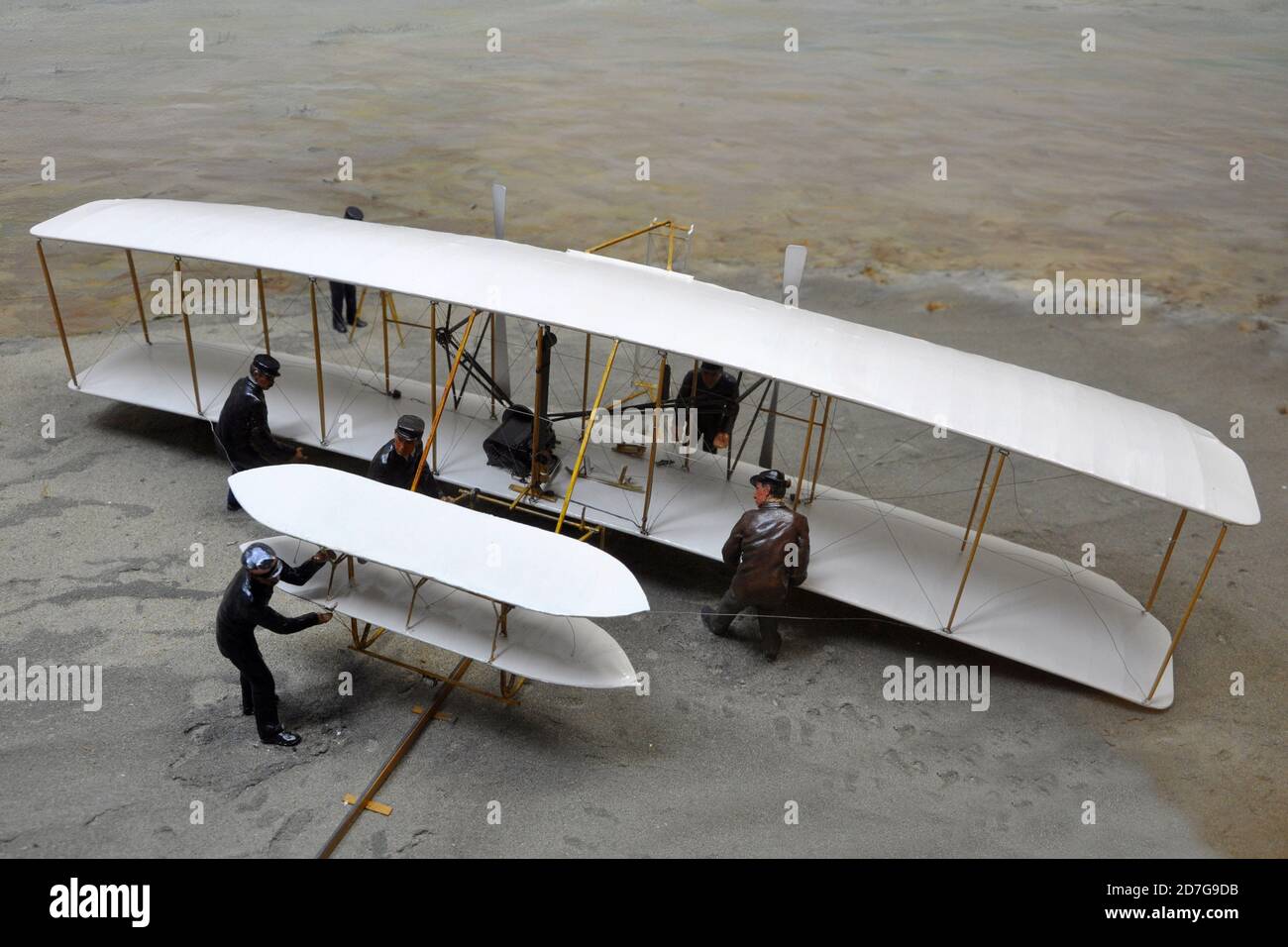 Model of First Airplane in Wright Brothers National Memorial in Kill ...